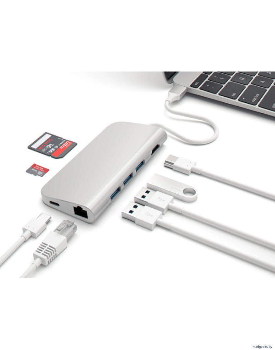 Адаптер-переходник Satechi Type-C MultiPort Adapter 4K Ethernet ...