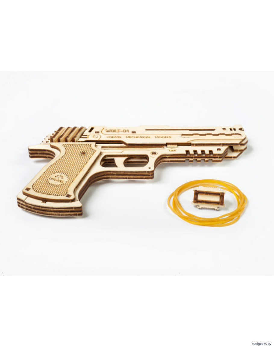 3D-пазл UGears Пистолет Вольф-1 (Wolf-01 Gun) (UGears) купить в Минске ...